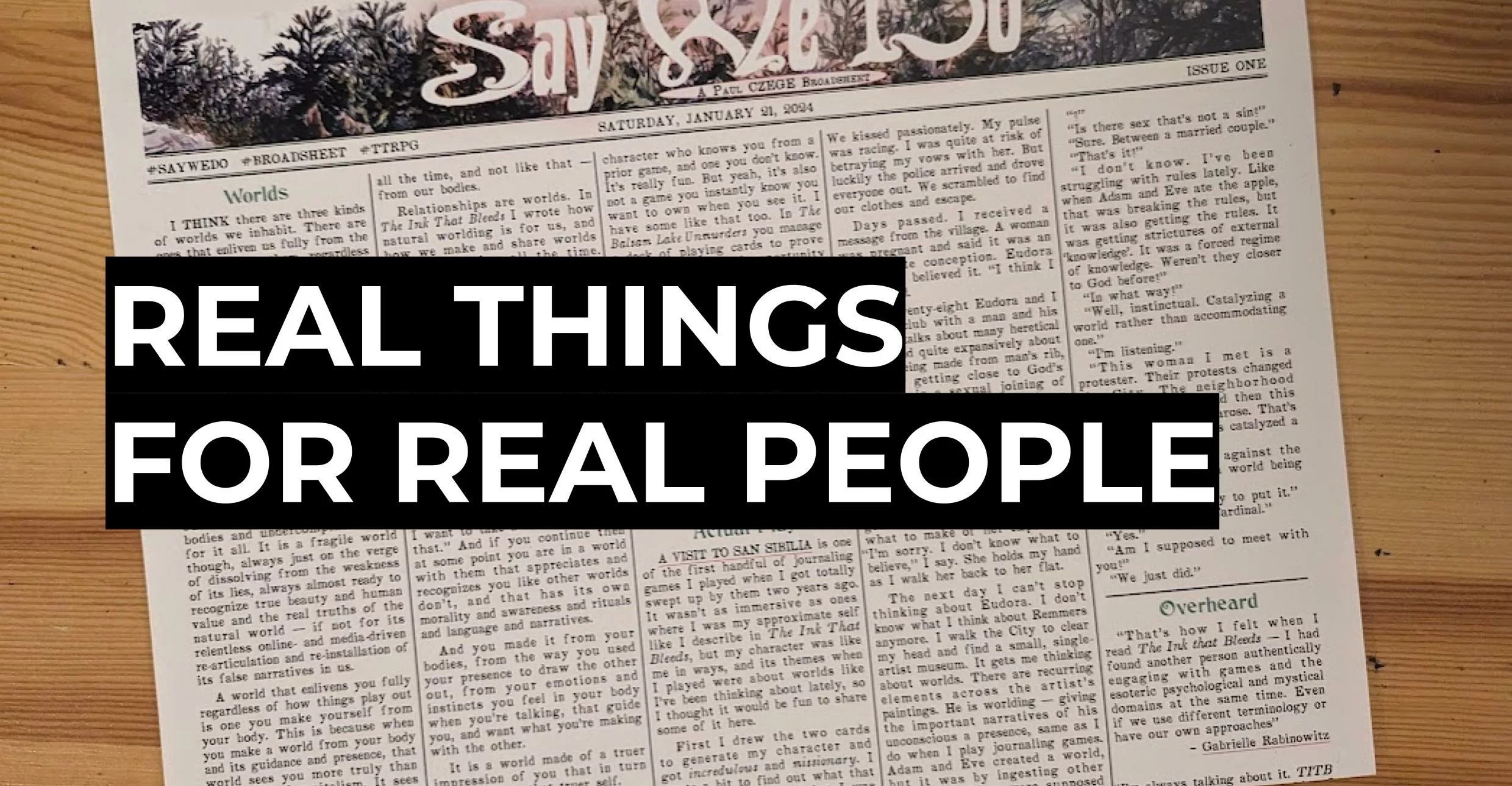 Real Things For Real People - thejaymo
